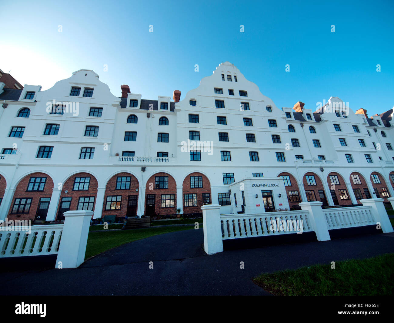 The exterior of Dolphin Lodge in Worthing Stock Photo - Alamy