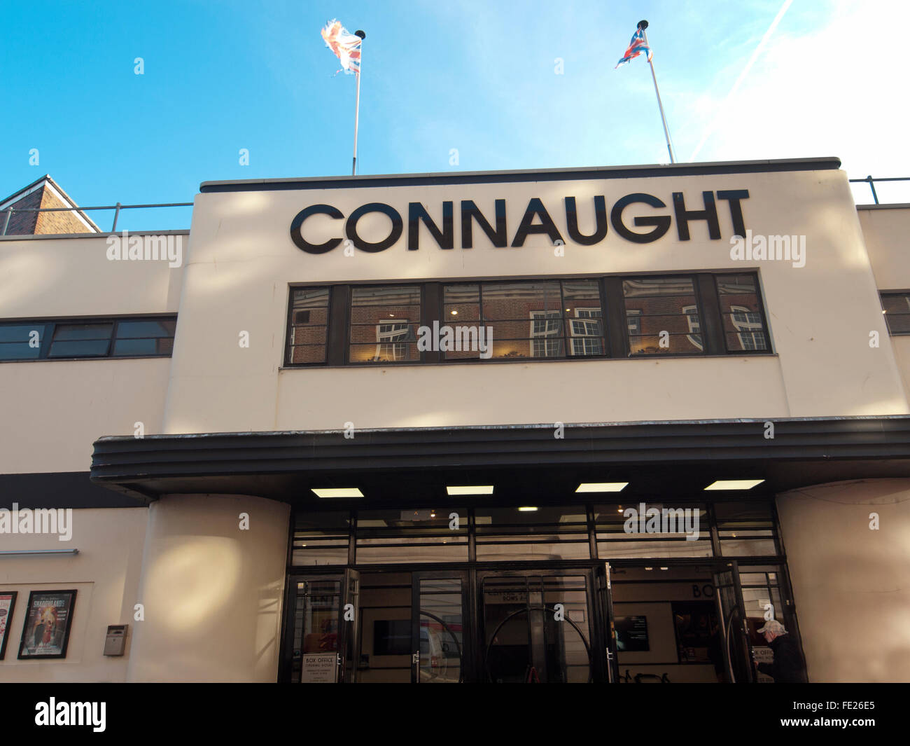 The facade to the Connaught Theater in Worthing Stock Photo - Alamy