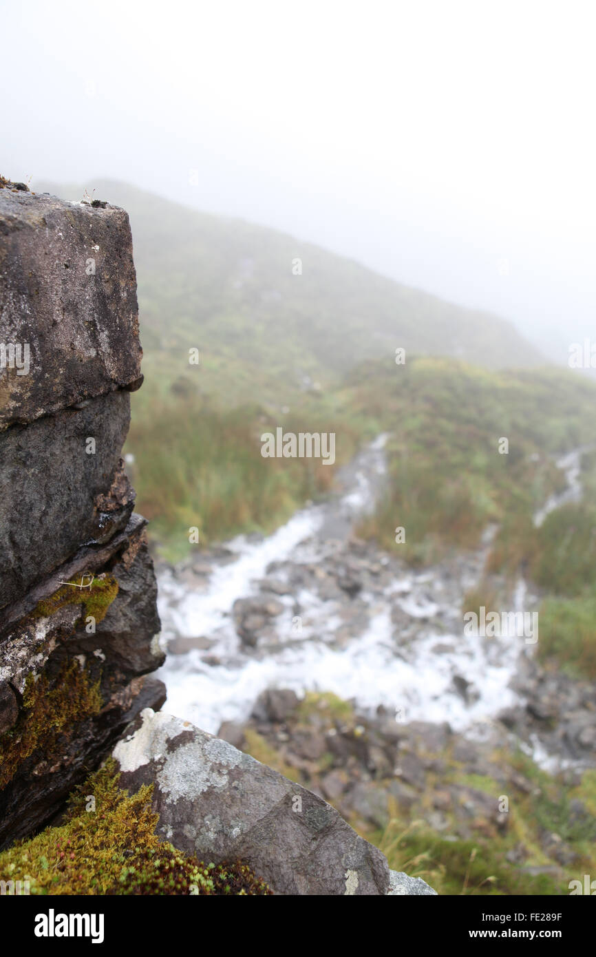 Rural landscape, stonewall in Dingle, Co. Kerry, Ireland Stock Photo ...