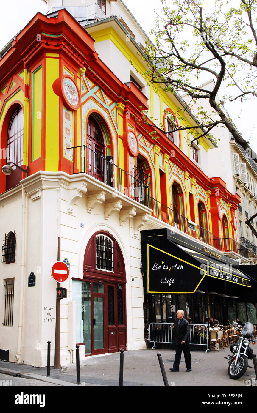 Bataclan Theater and Bataclan Café, Paris Stock Photo - Alamy