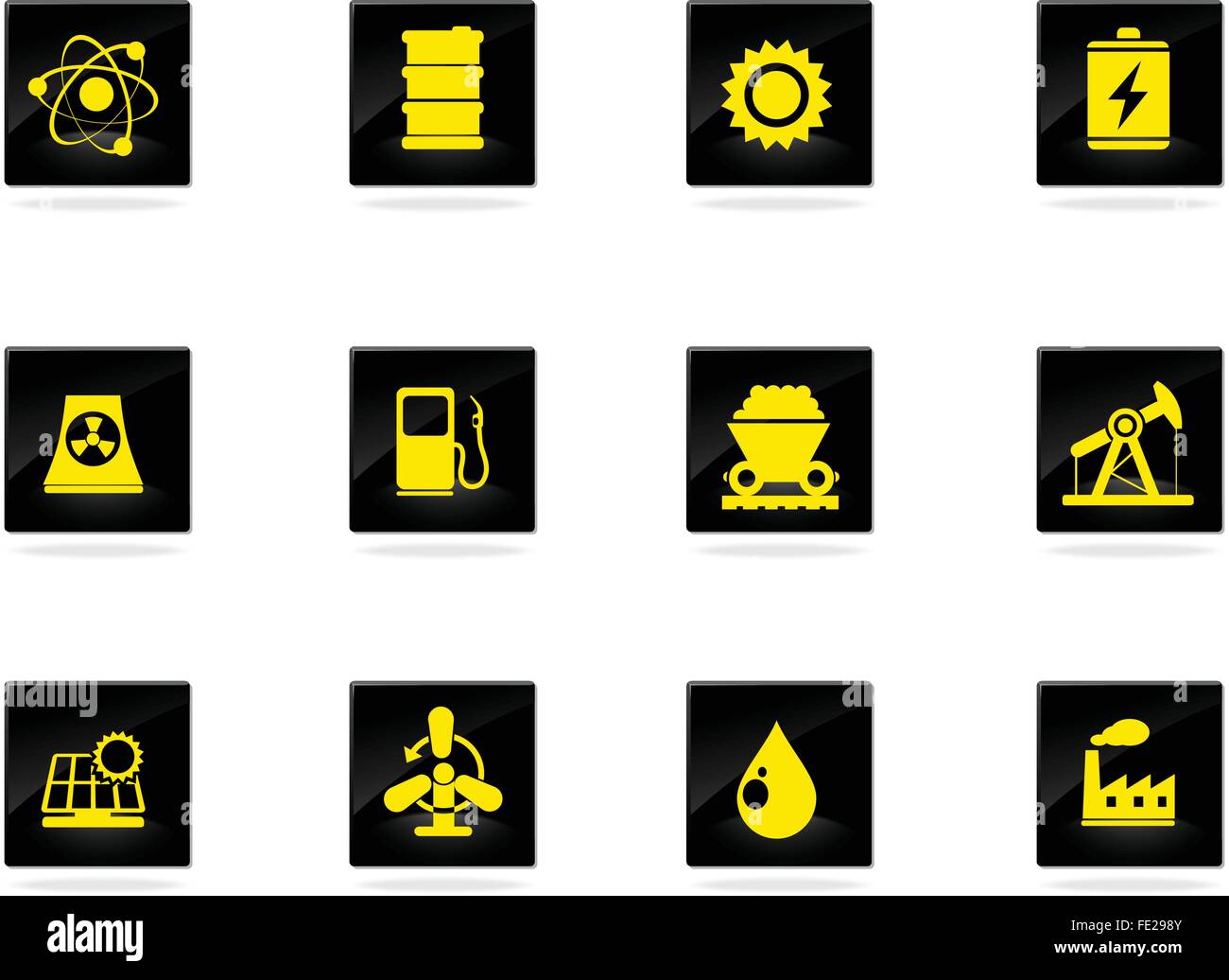 Energy and Industry icons set Stock Vector Image & Art - Alamy