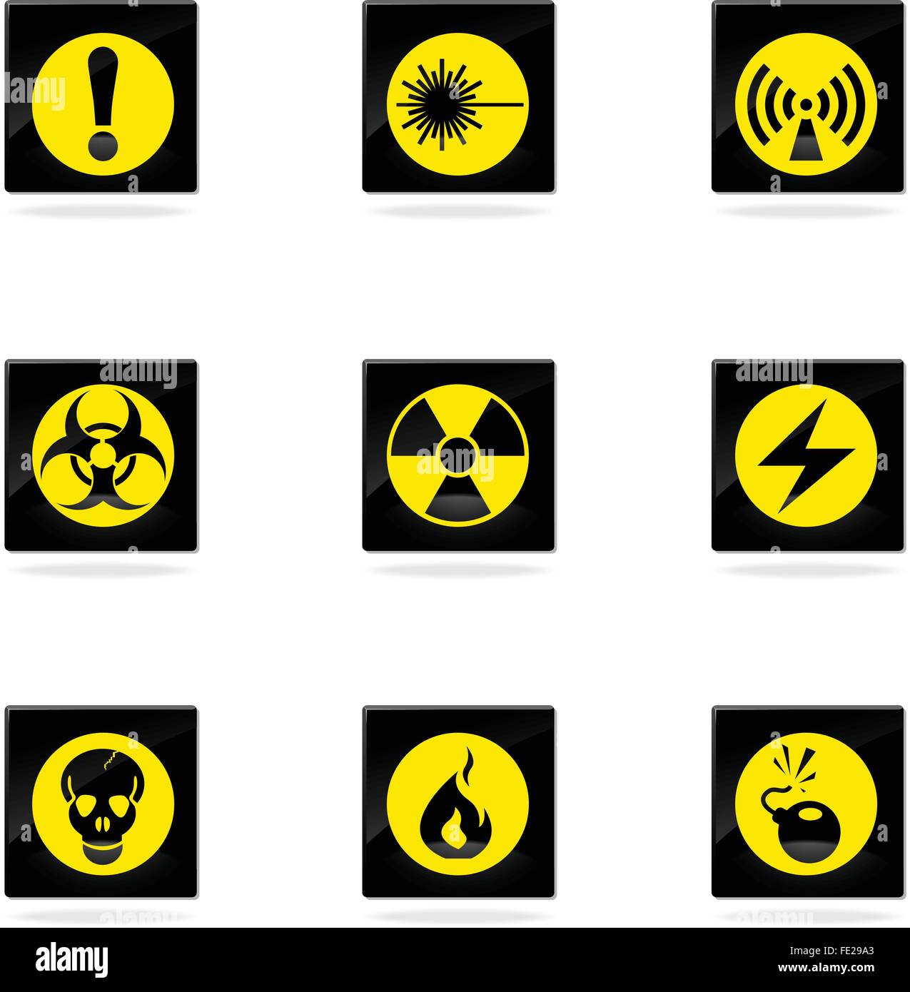 Laser hazard symbol hi-res stock photography and images - Alamy