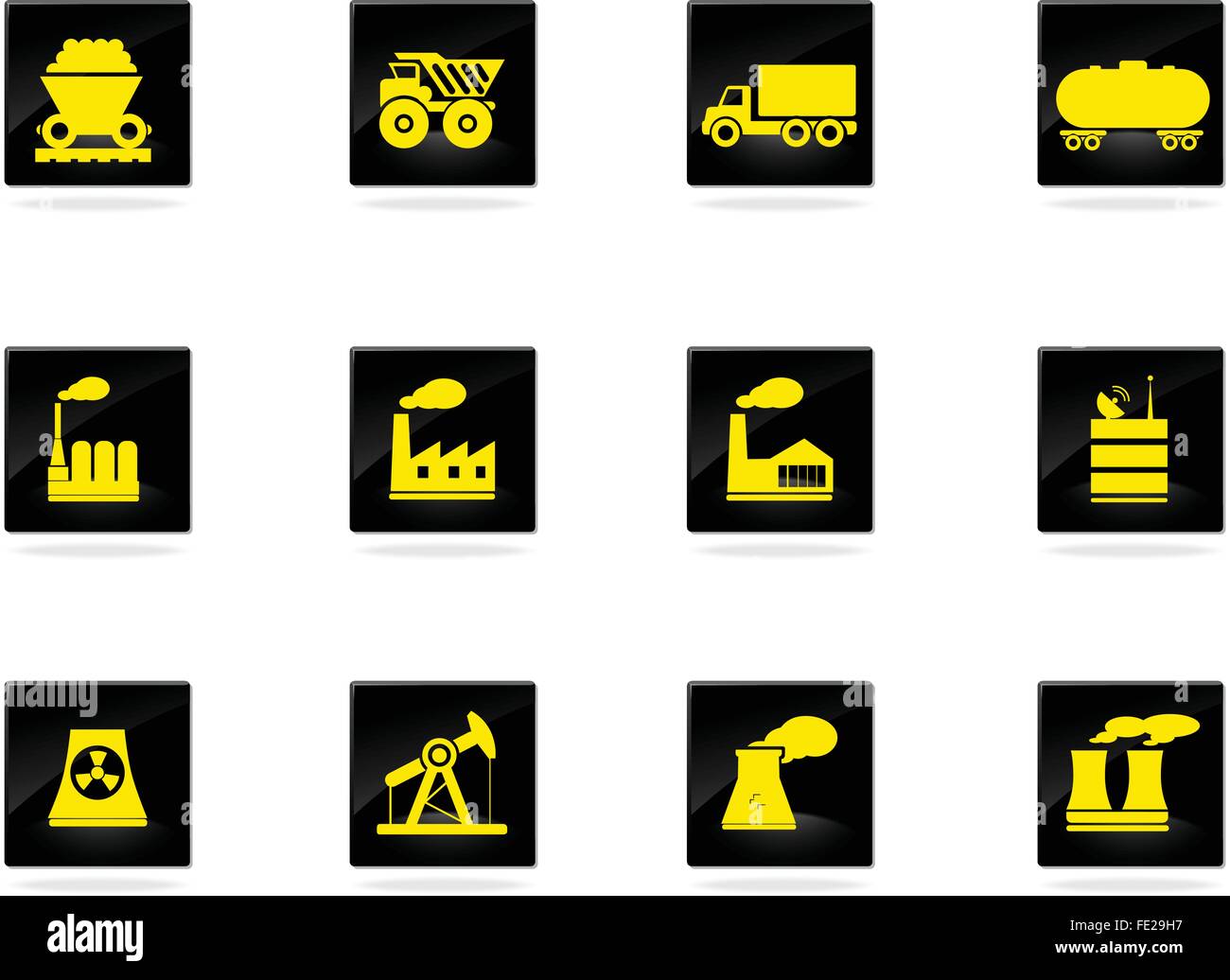 Factory and Industry Symbols Stock Vector Image & Art - Alamy