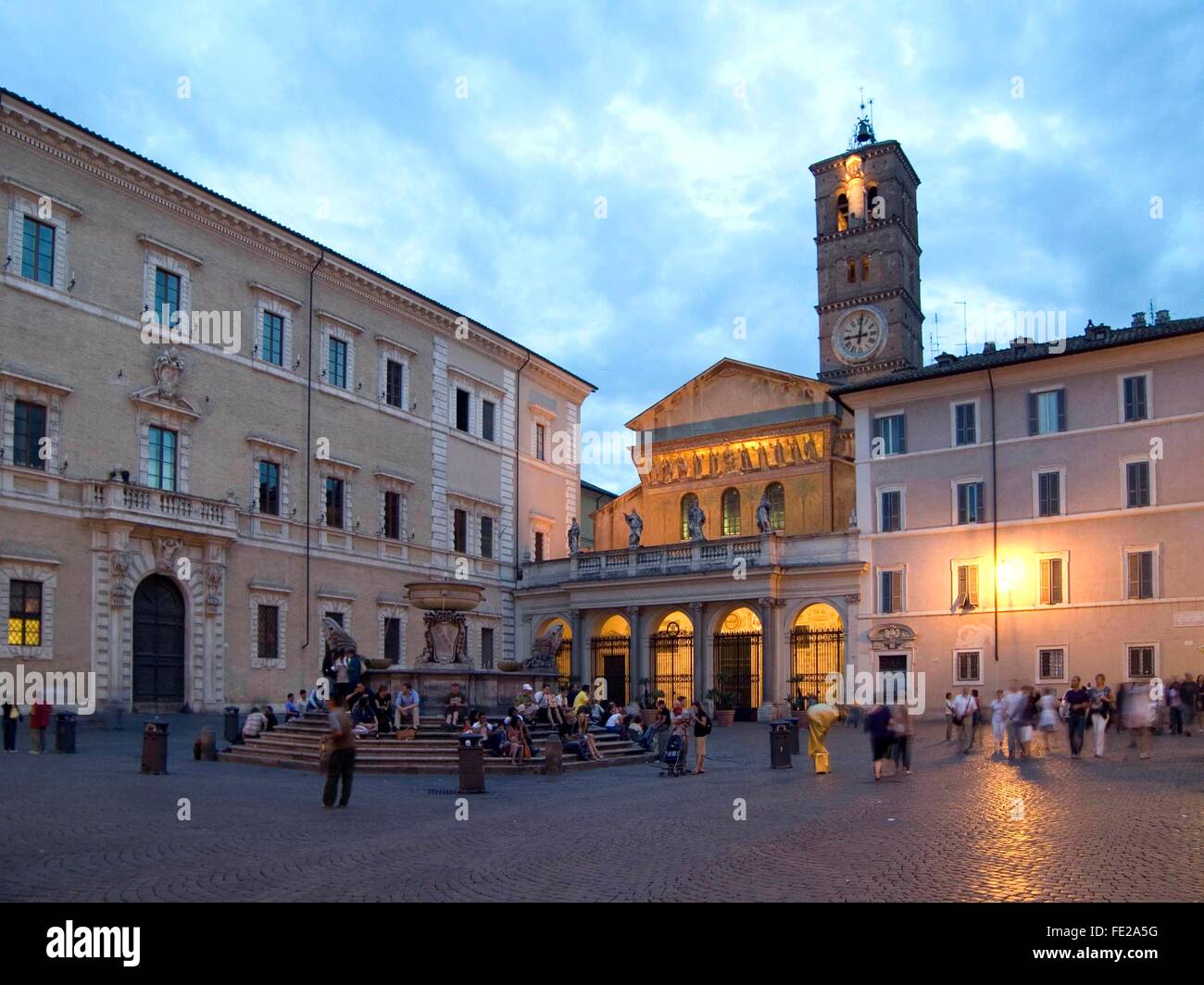 Santa Maria in Trastevere Square, Rome, Italy Credit © Fabio Mazzarella ...