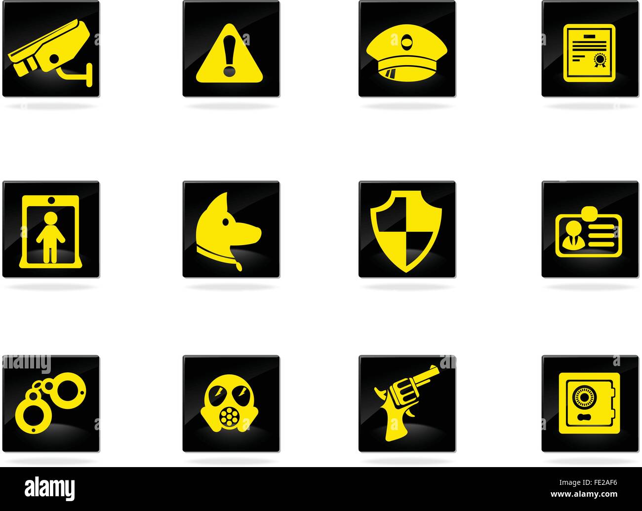 Security icons set Stock Vector Image & Art - Alamy