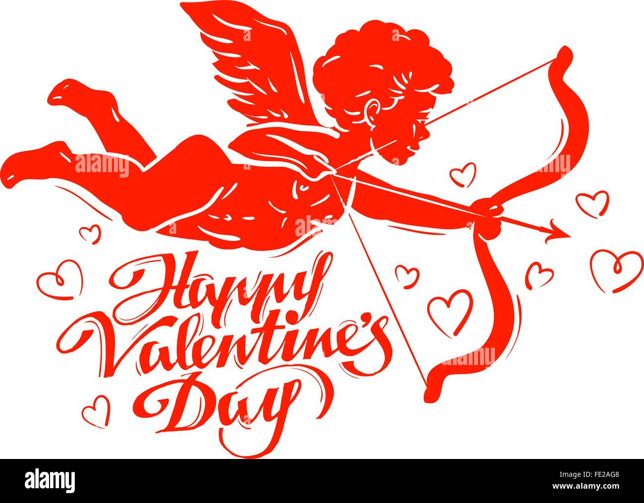 Valentine Cupid Cut Out Pattern