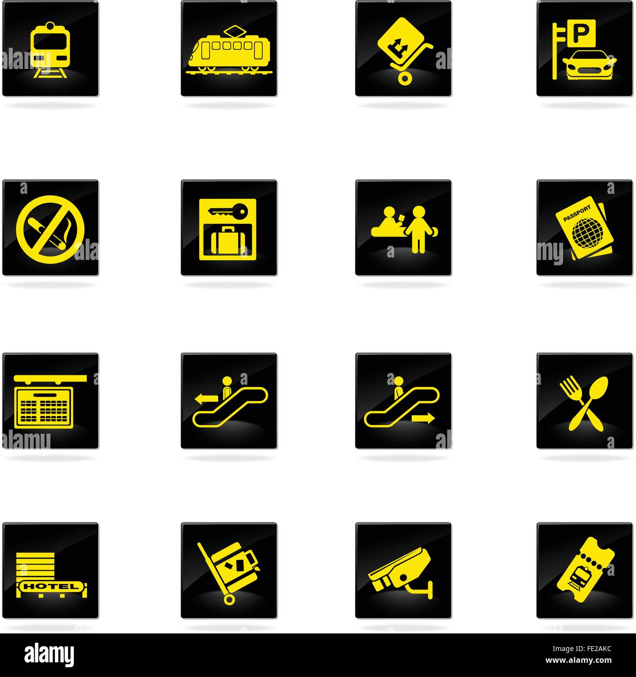 Train station symbols Stock Vector Image & Art - Alamy