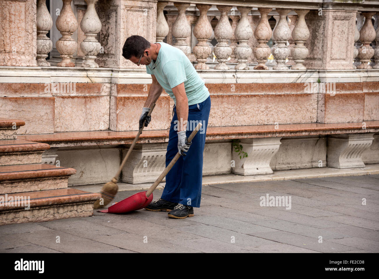 A daily early morning cleanup as a council street cleaner using a ...