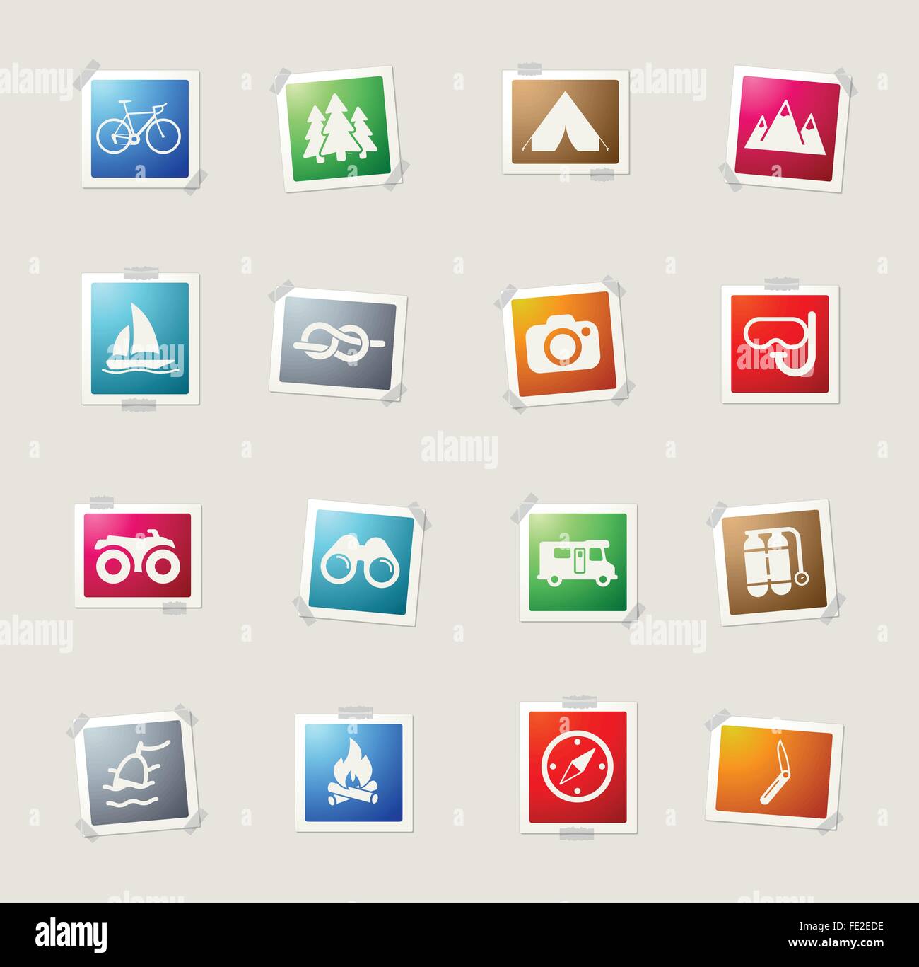 Active recreation icon set Stock Vector Image & Art - Alamy