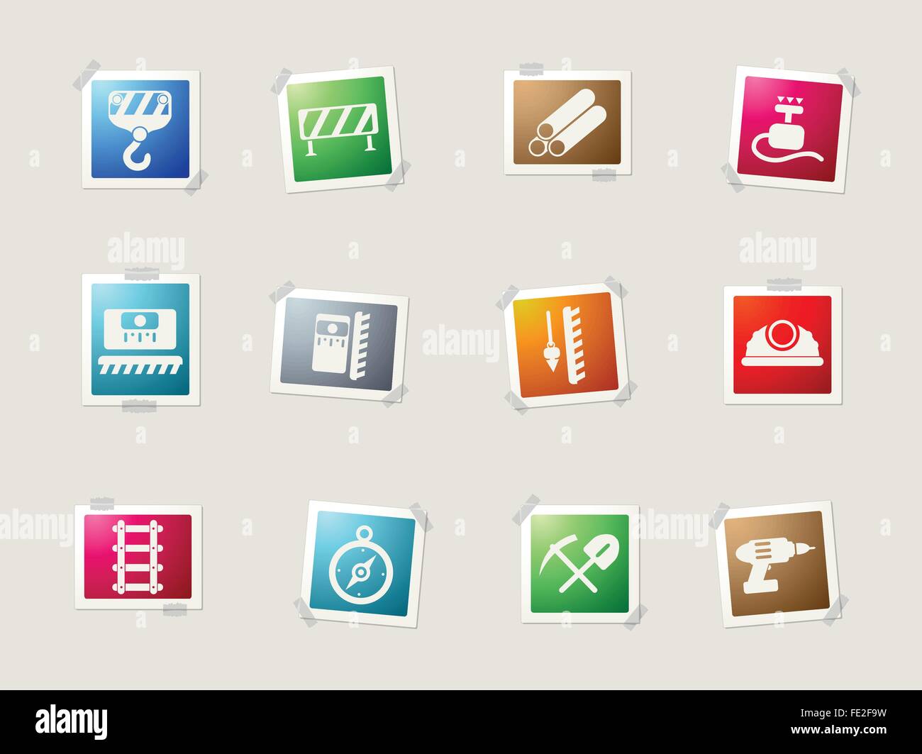 Building equipment icons set Stock Vector Image & Art - Alamy