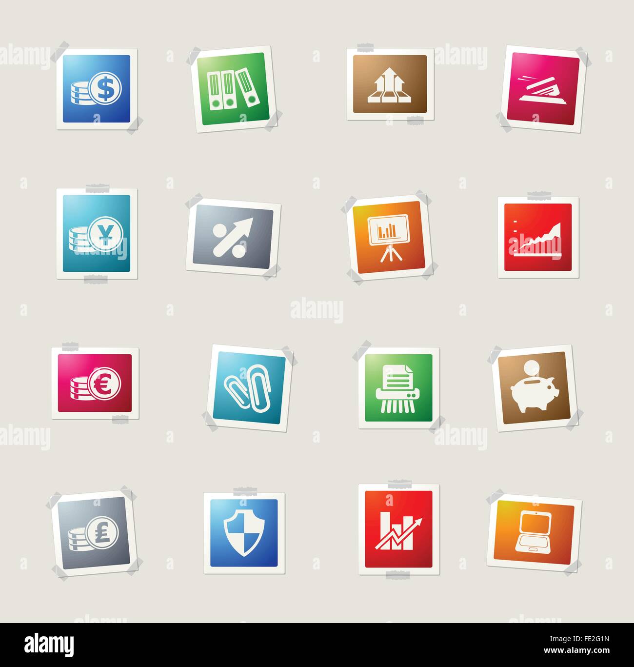 Business simple icons Stock Vector Image & Art - Alamy