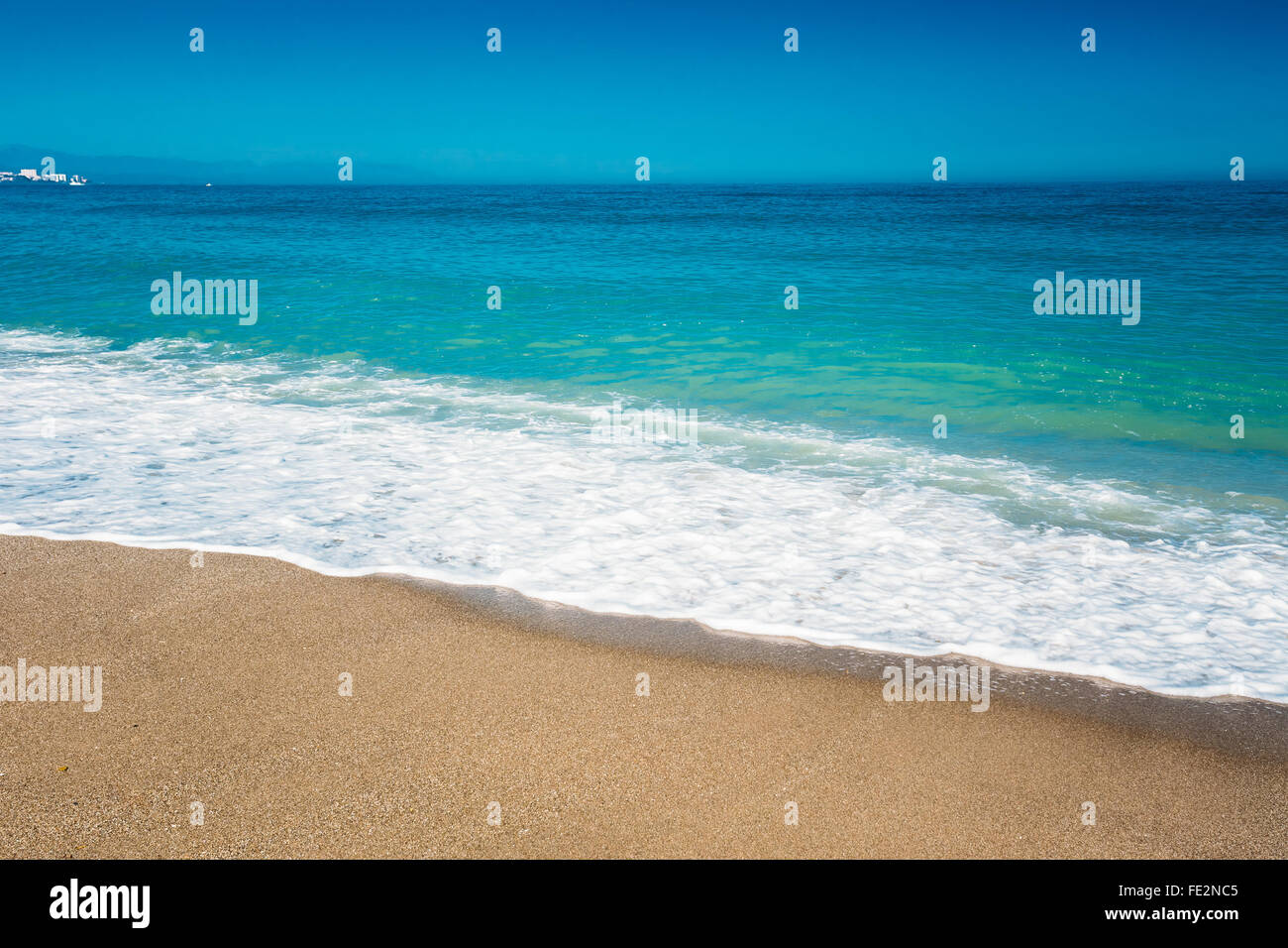 Soft Sea Ocean Waves Wash Over Golden Sand Background Stock Photo - Alamy