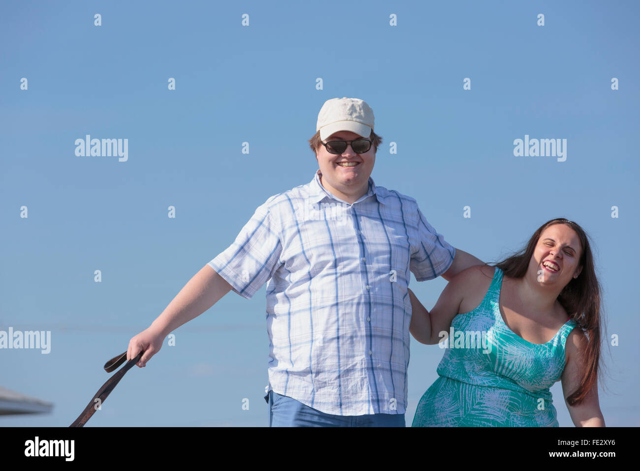 Two blind men walk hi-res stock photography and images - Alamy
