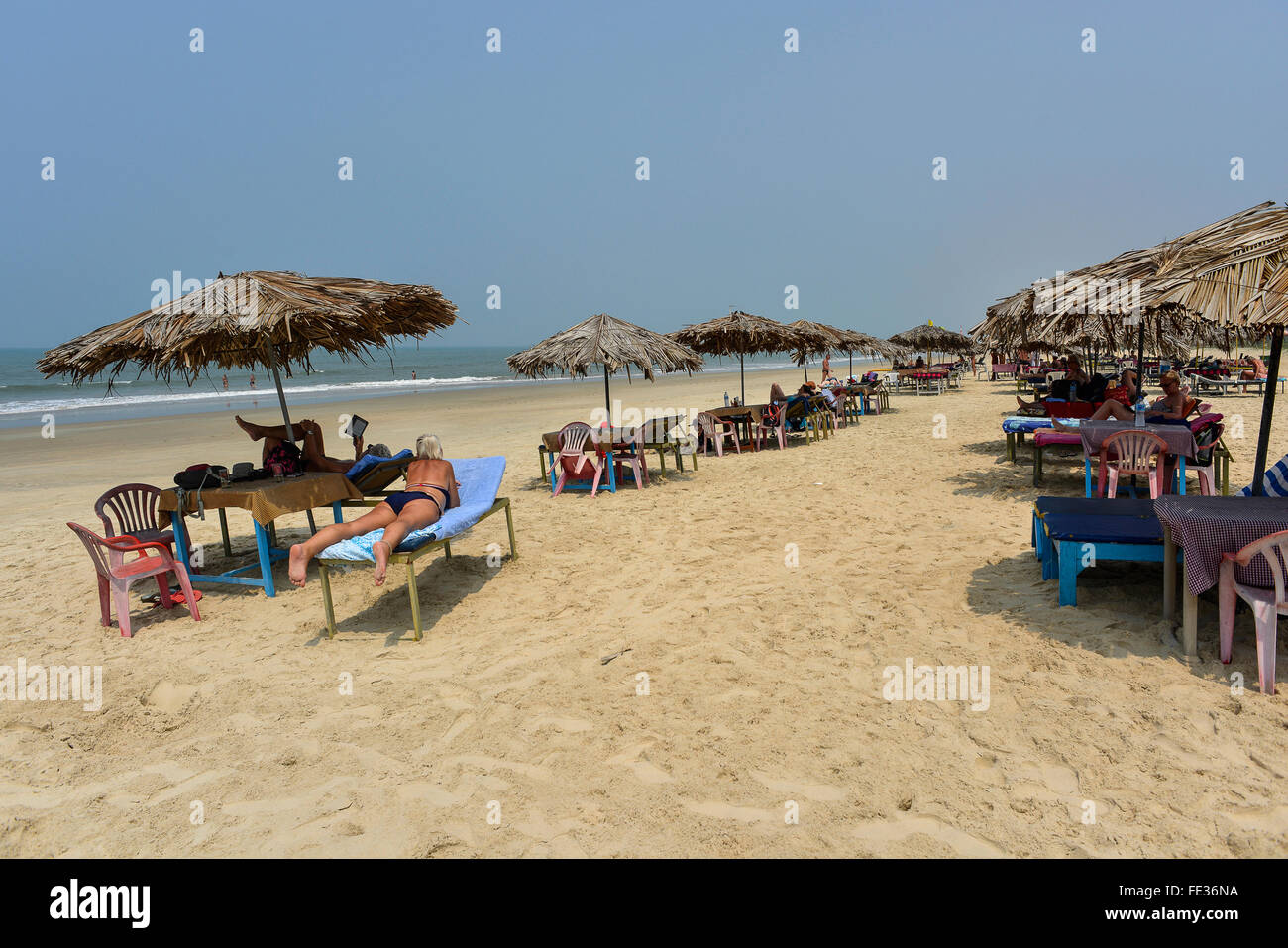 India Goa Cavelossim beach Stock Photo - Alamy