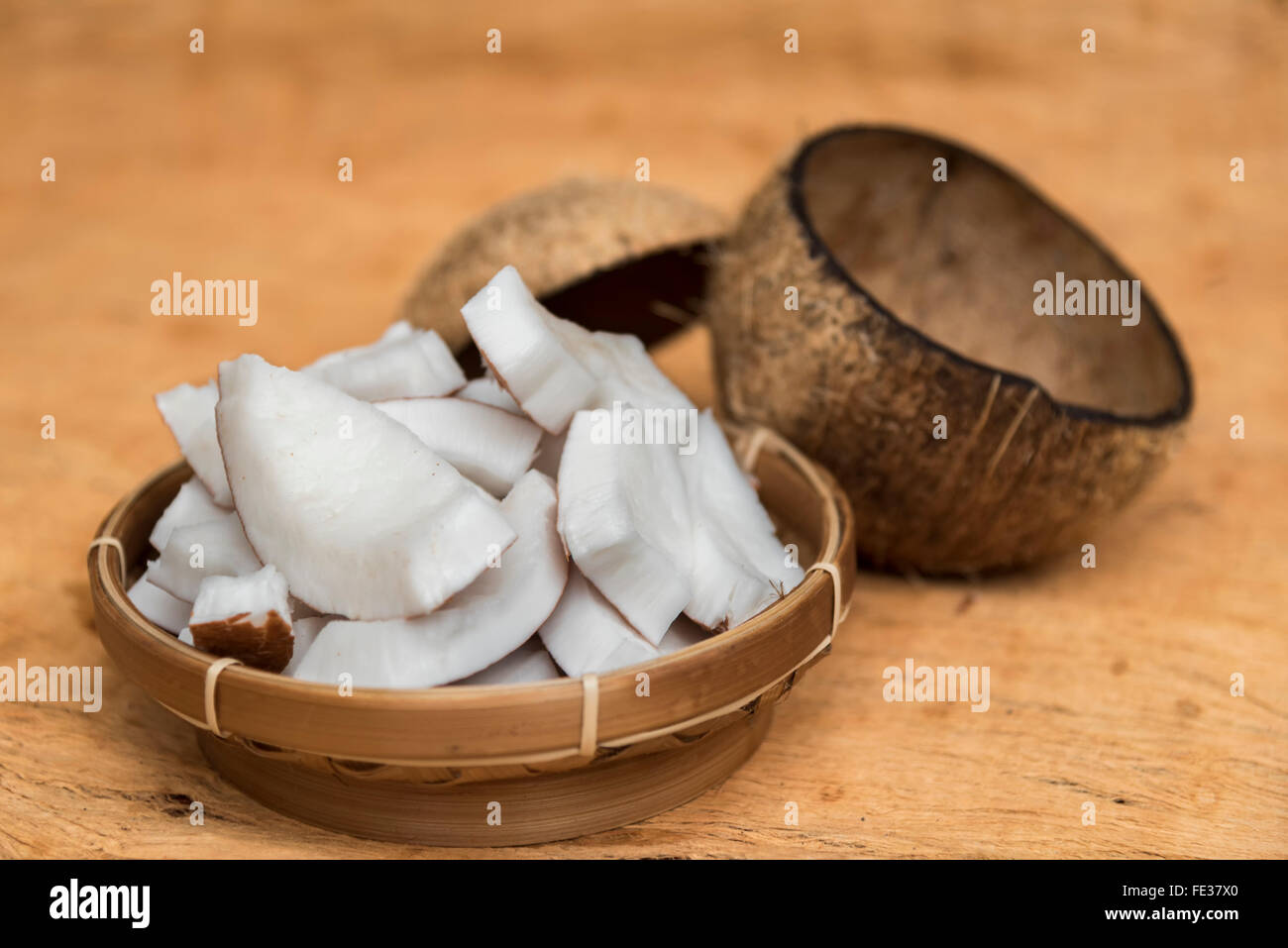 Coconut parts hi-res stock photography and images - Alamy