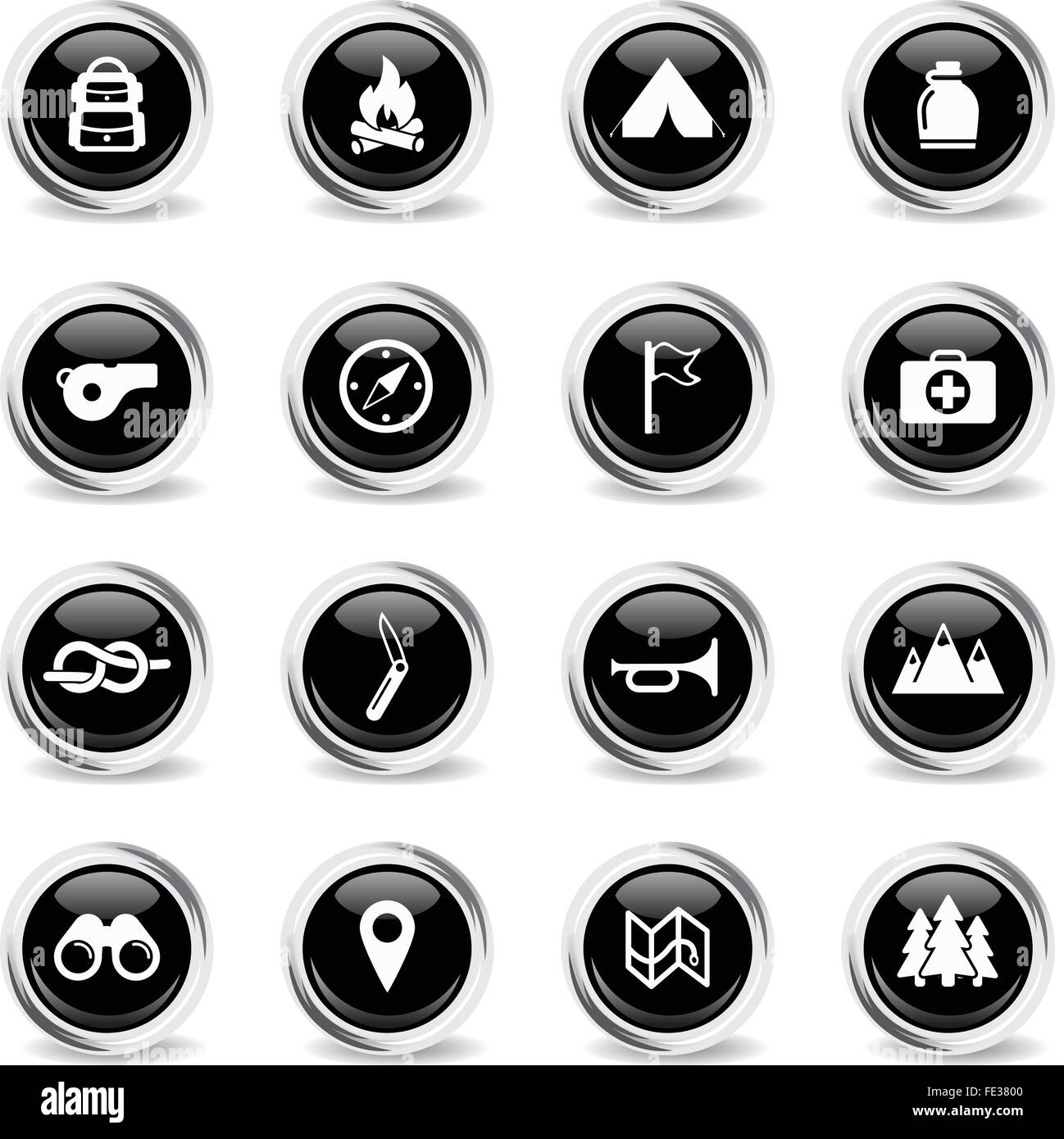 Boy scout simply icons Stock Vector Image & Art - Alamy