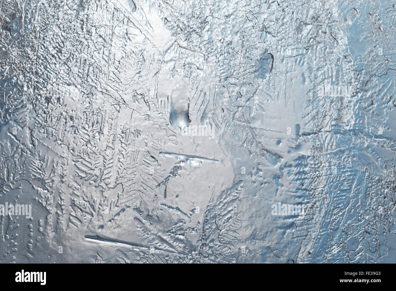 Through a transparent and melting layer of ice Stock Photo - Alamy