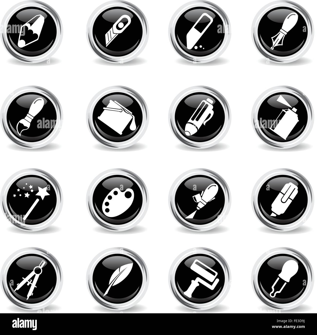 Design tools icons Stock Vector Image & Art - Alamy