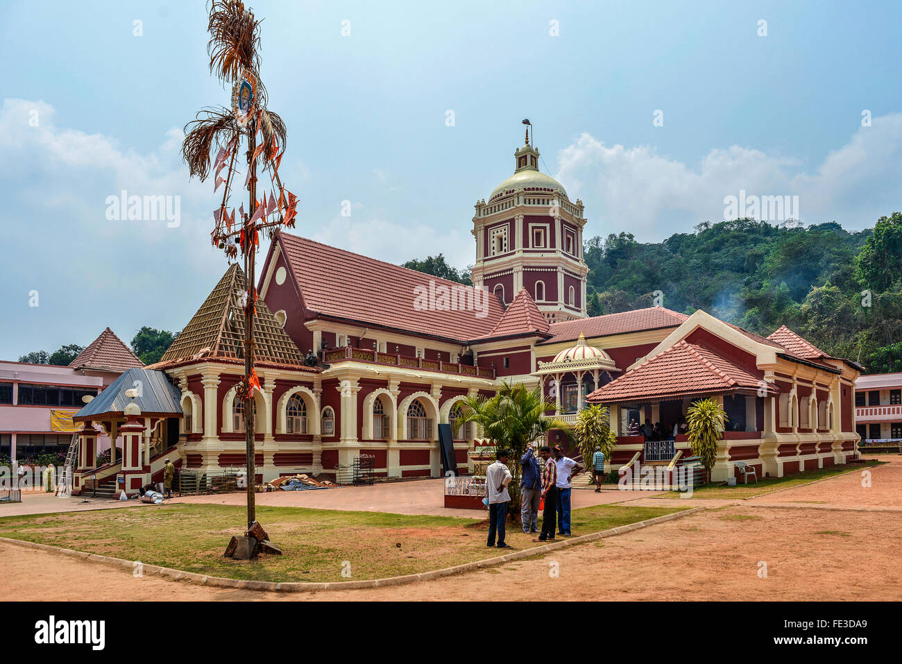 India Goa Shanta Durga Temple Stock Photo - Alamy