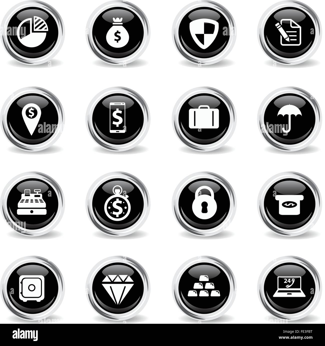 Finance simply icons Stock Vector Image & Art - Alamy
