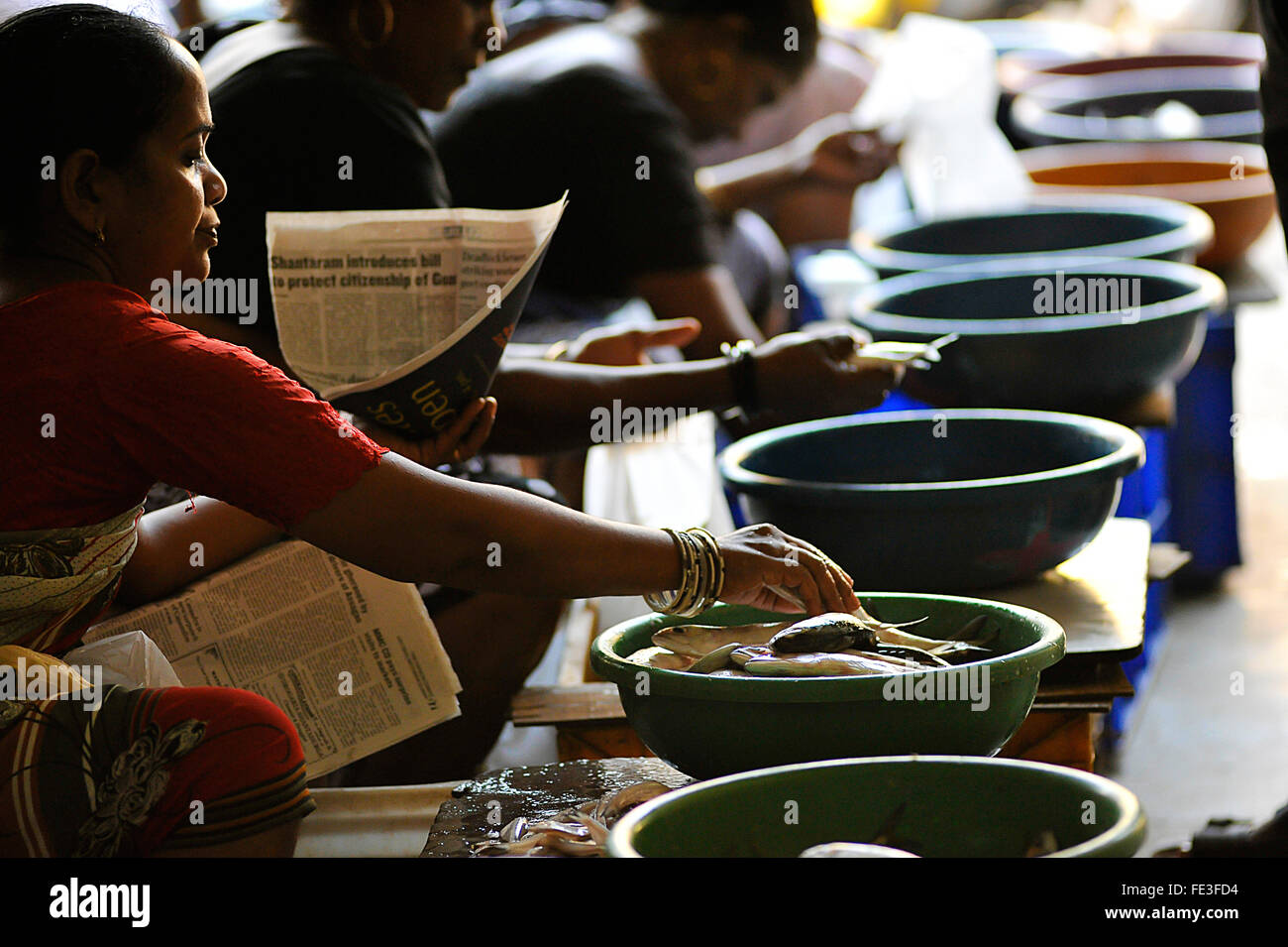 India Goa Fish Market at Panaji Stock Photo - Alamy