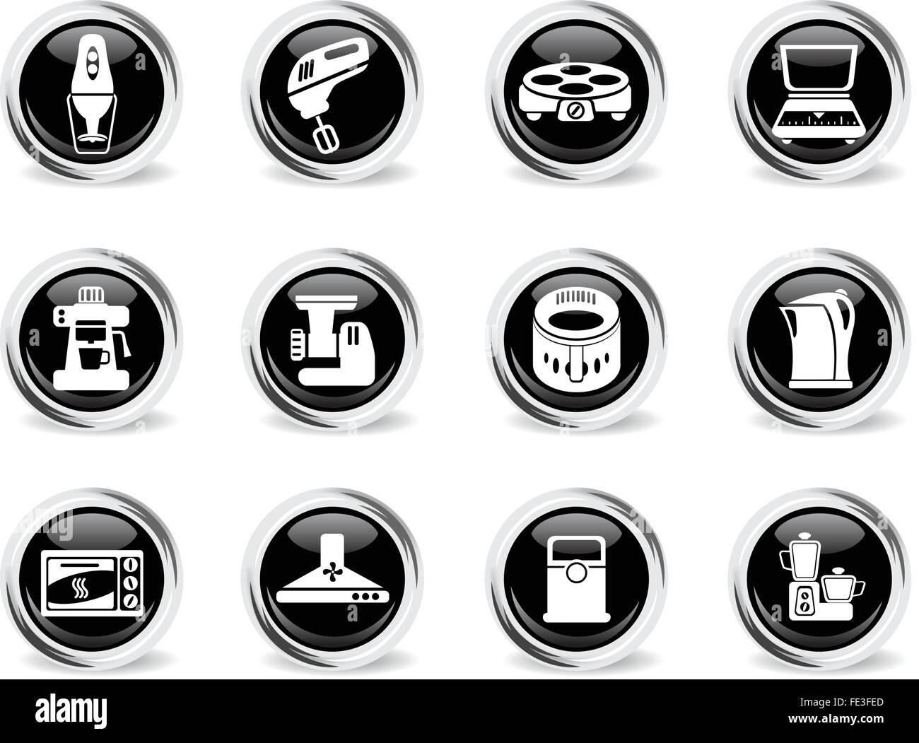 Kitchen Utensils Icon Set Stock Vector Image & Art - Alamy