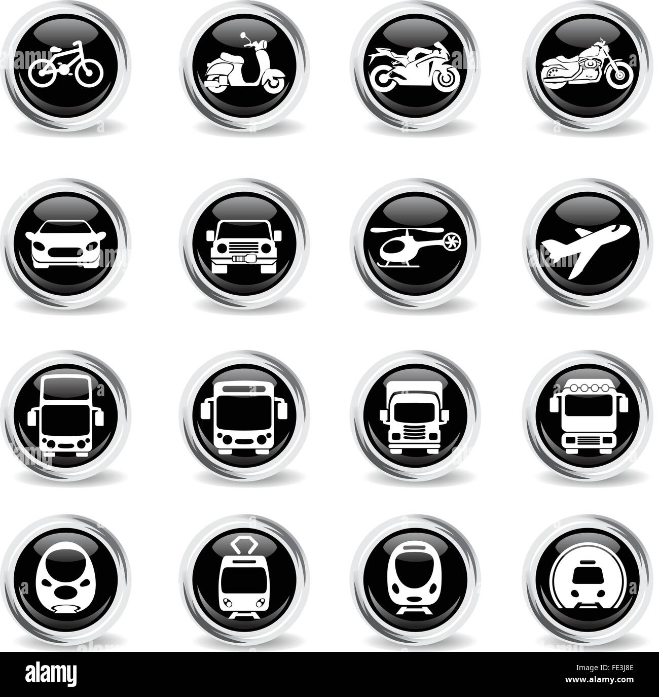 Transport mode icons Stock Vector Image & Art - Alamy