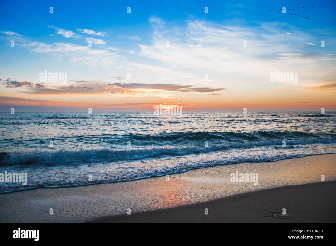 Beautiful morning whit sunrise Stock Photo - Alamy