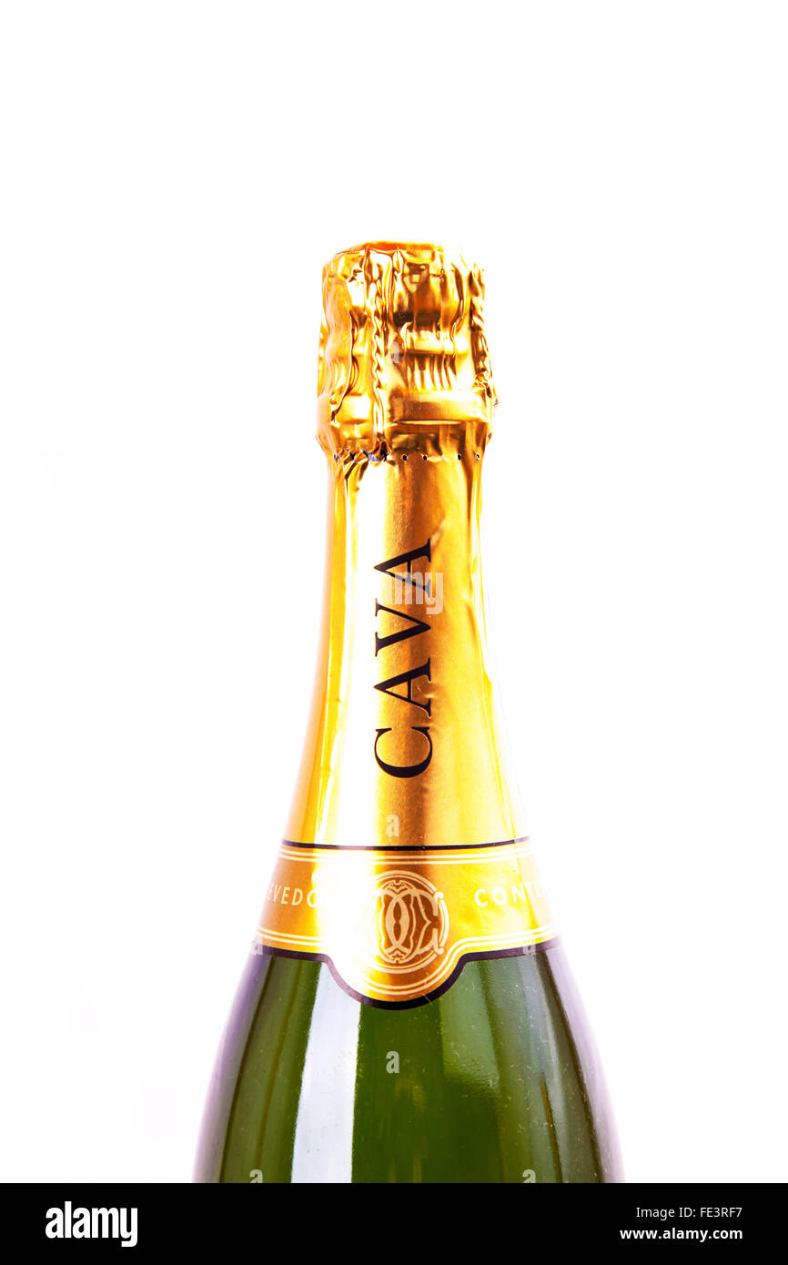 Cava bottle name logo sparkling wine white celebration top cutout cut ...