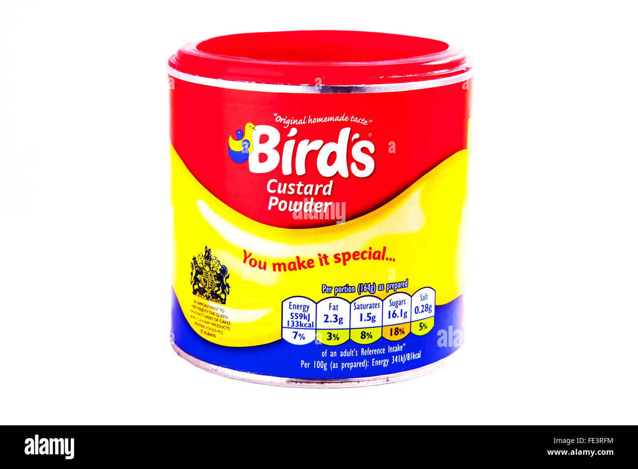 Bird's custard powder tin hi-res stock photography and images - Alamy