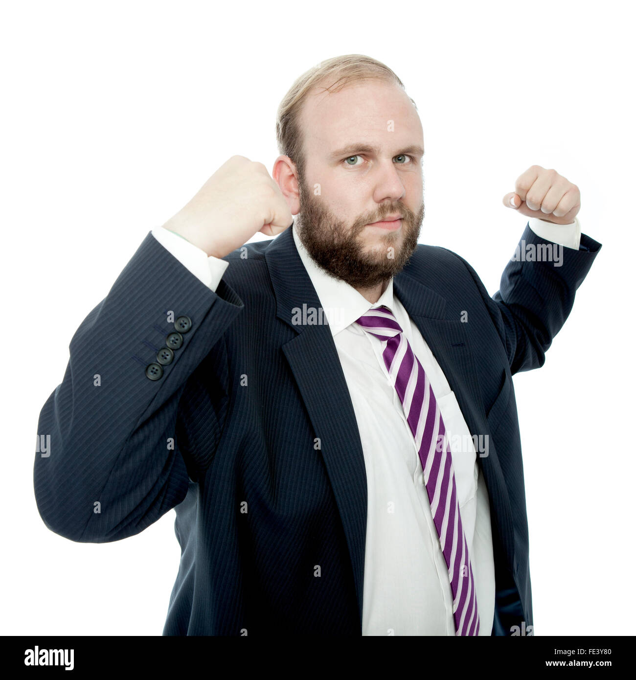 beared business man's strong Stock Photo - Alamy