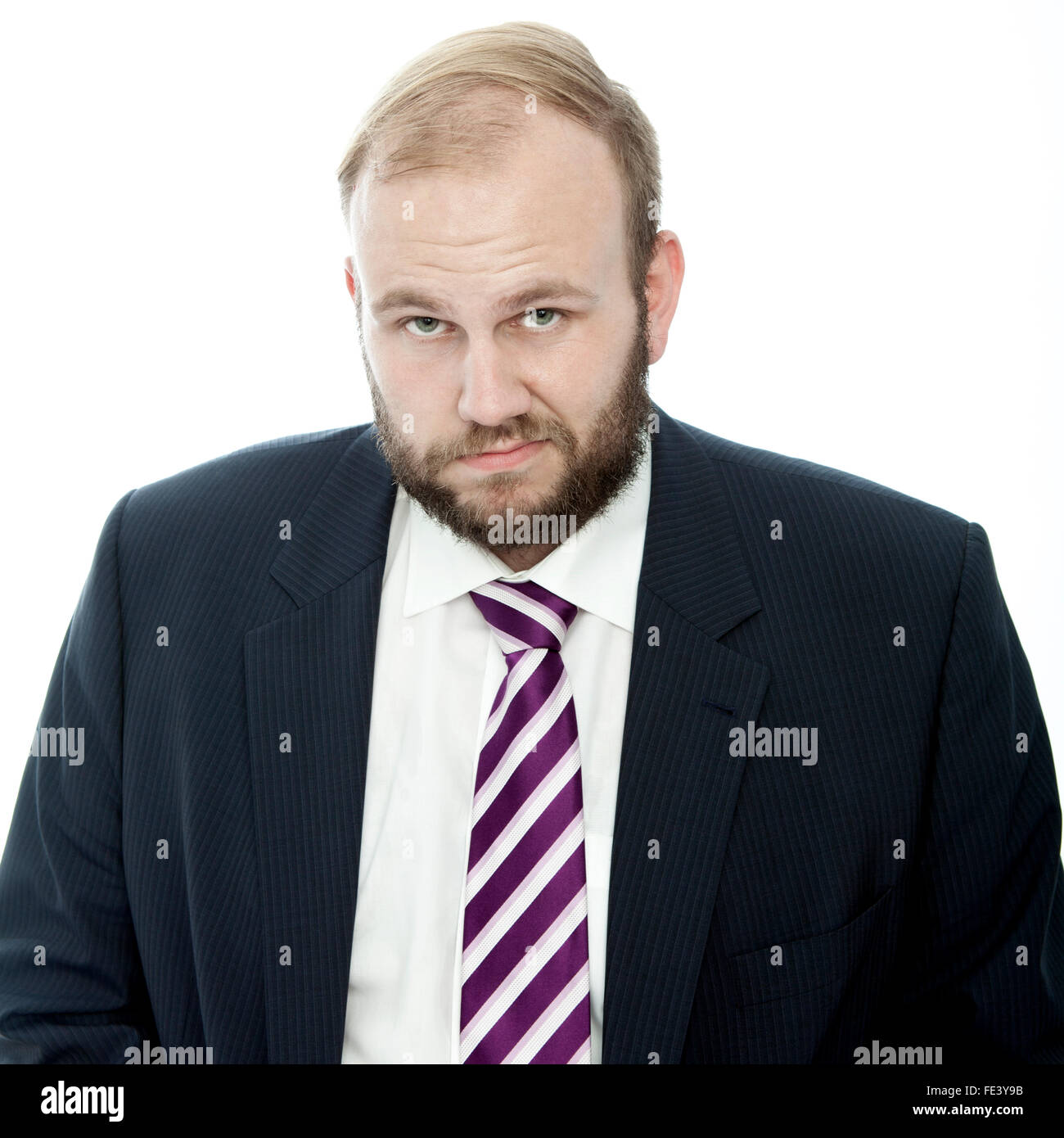 beard business man sad Stock Photo - Alamy