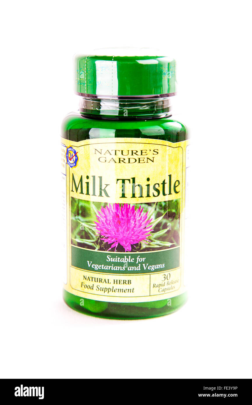 Milk Thistle Tablets Herbal Supplement That Detoxifies And Protects