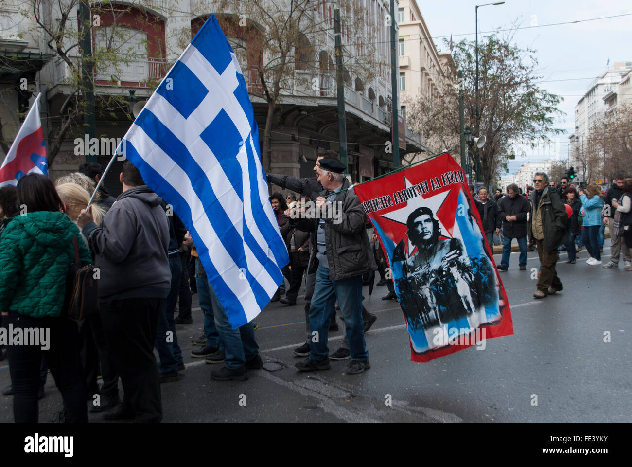 Athens, Greece. 04th Feb, 2016. A huge demonstration in the center of ...