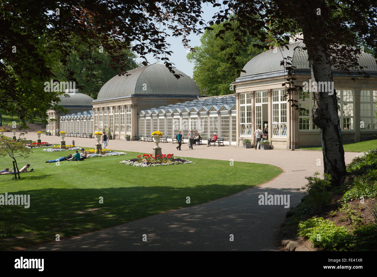 The orangery at Sheffield botanical gardens Stock Photo - Alamy