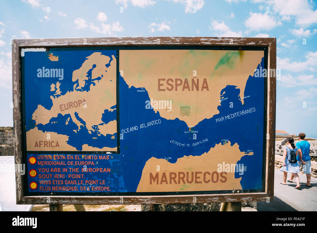 Tarifa map spain hi-res stock photography and images - Alamy