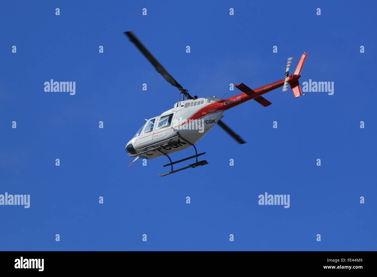 Bell 206B Jet Ranger helicopter C-FCGK Transport Canada, February 01 ...