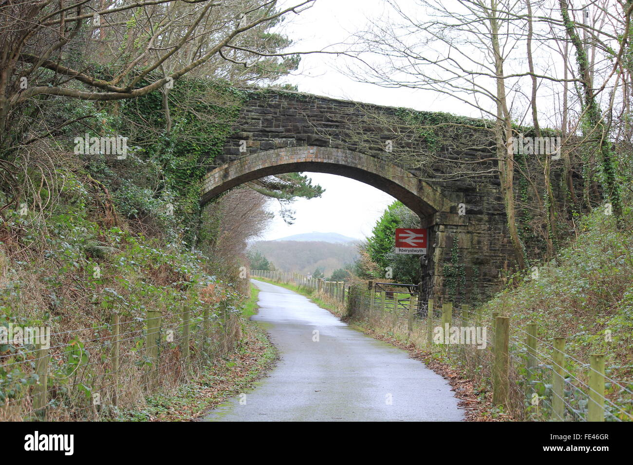 The ystwyth trail, part of the old Aberystwyth to Carmarthen railway ...