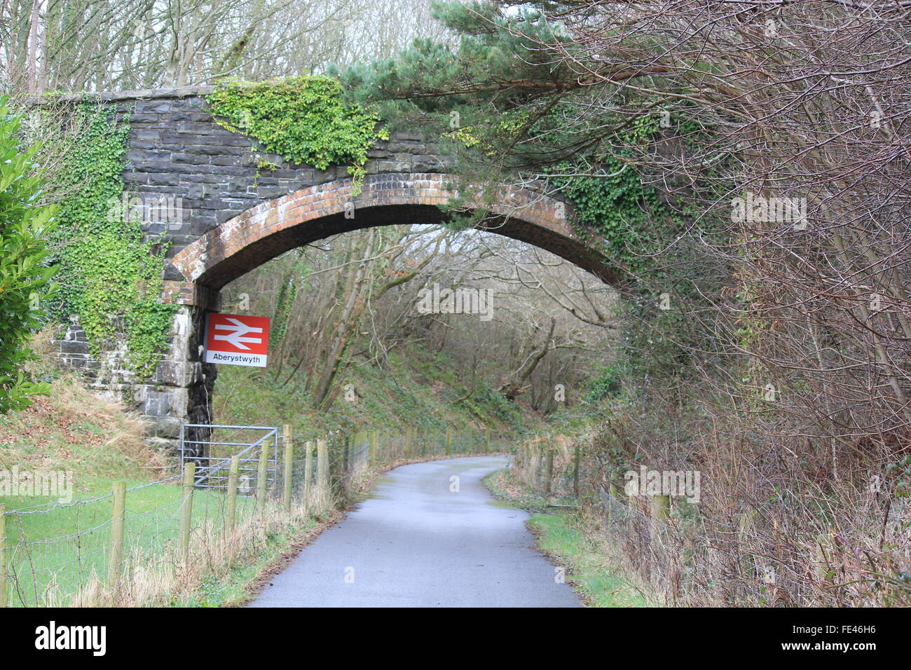 The Ystwyth trail, part of the old Aberystwyth to Carmarthen railway ...