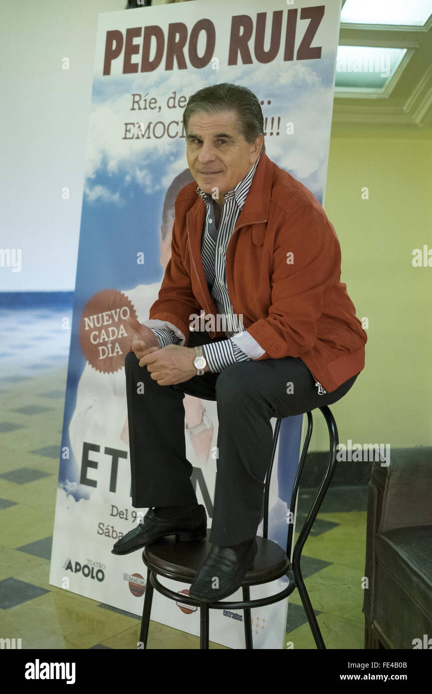 Pedro Ruiz attends a photocall for 'Eternal' at the New Apolo Theatre ...