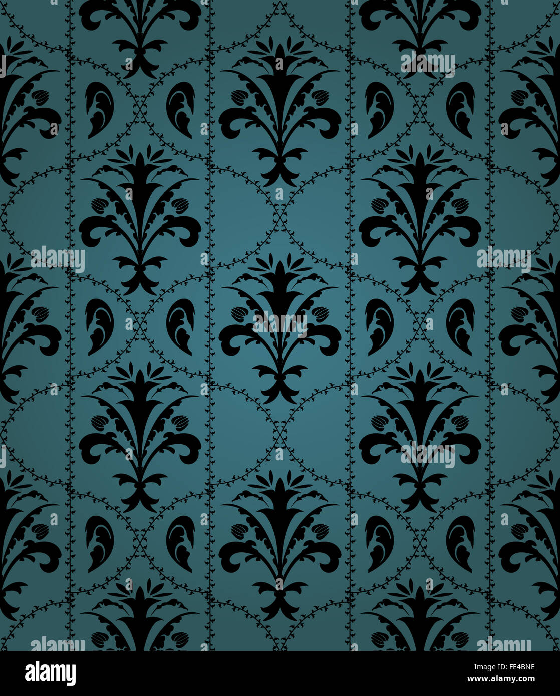Seamless vintage intricate wallpaper pattern Stock Photo - Alamy