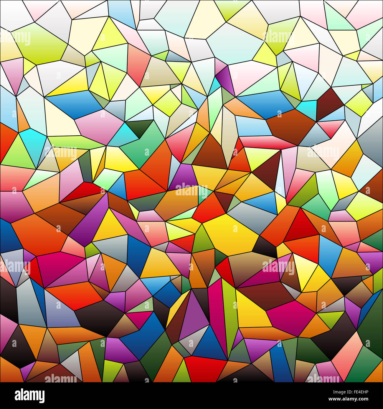Abstract Tile Mosaic