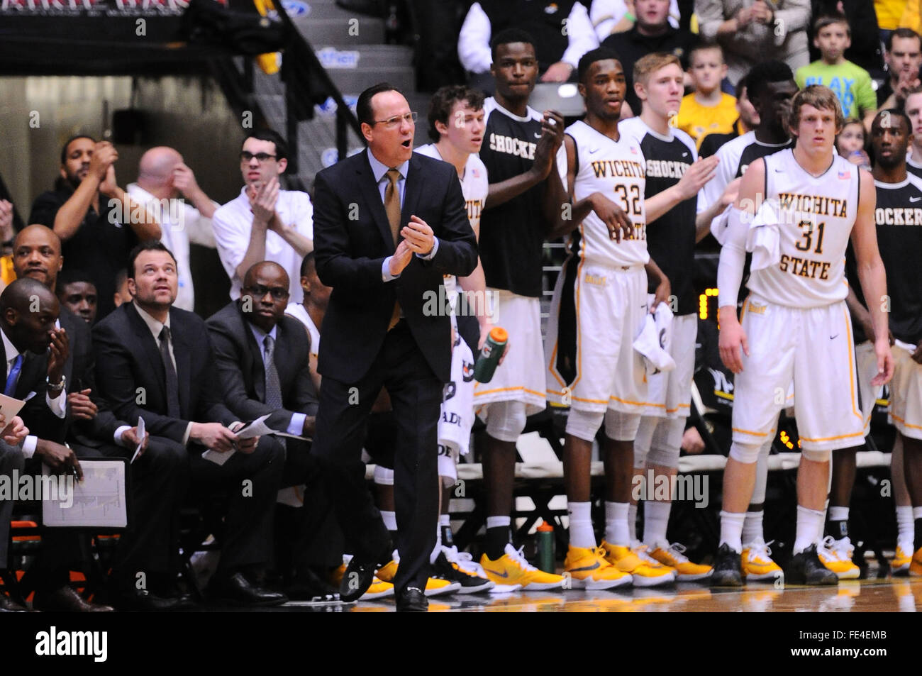 Wichita, Kansas, USA. 03rd Feb, 2016. As the Shockers defeated the ...