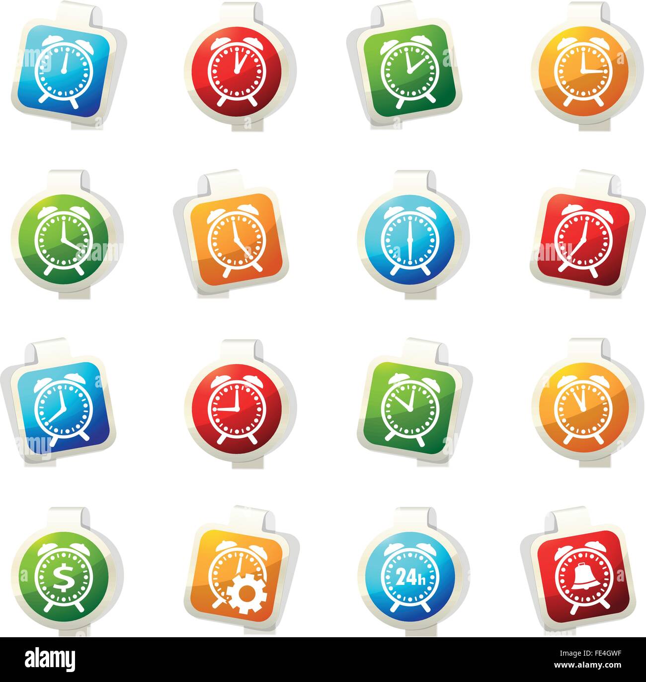 7 alarm Stock Vector Images - Alamy