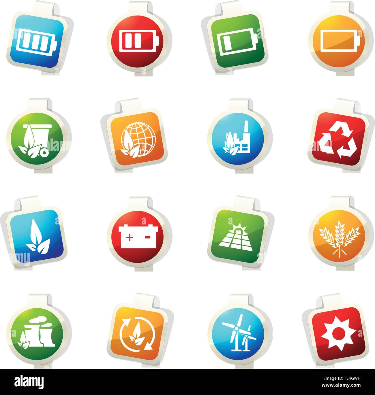 Alternative energy icons Stock Vector Image & Art - Alamy