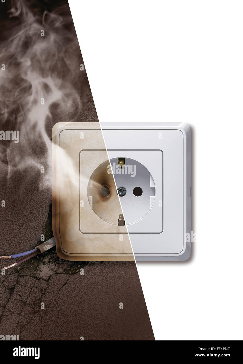 European electrical outlet Stock Photo - Alamy