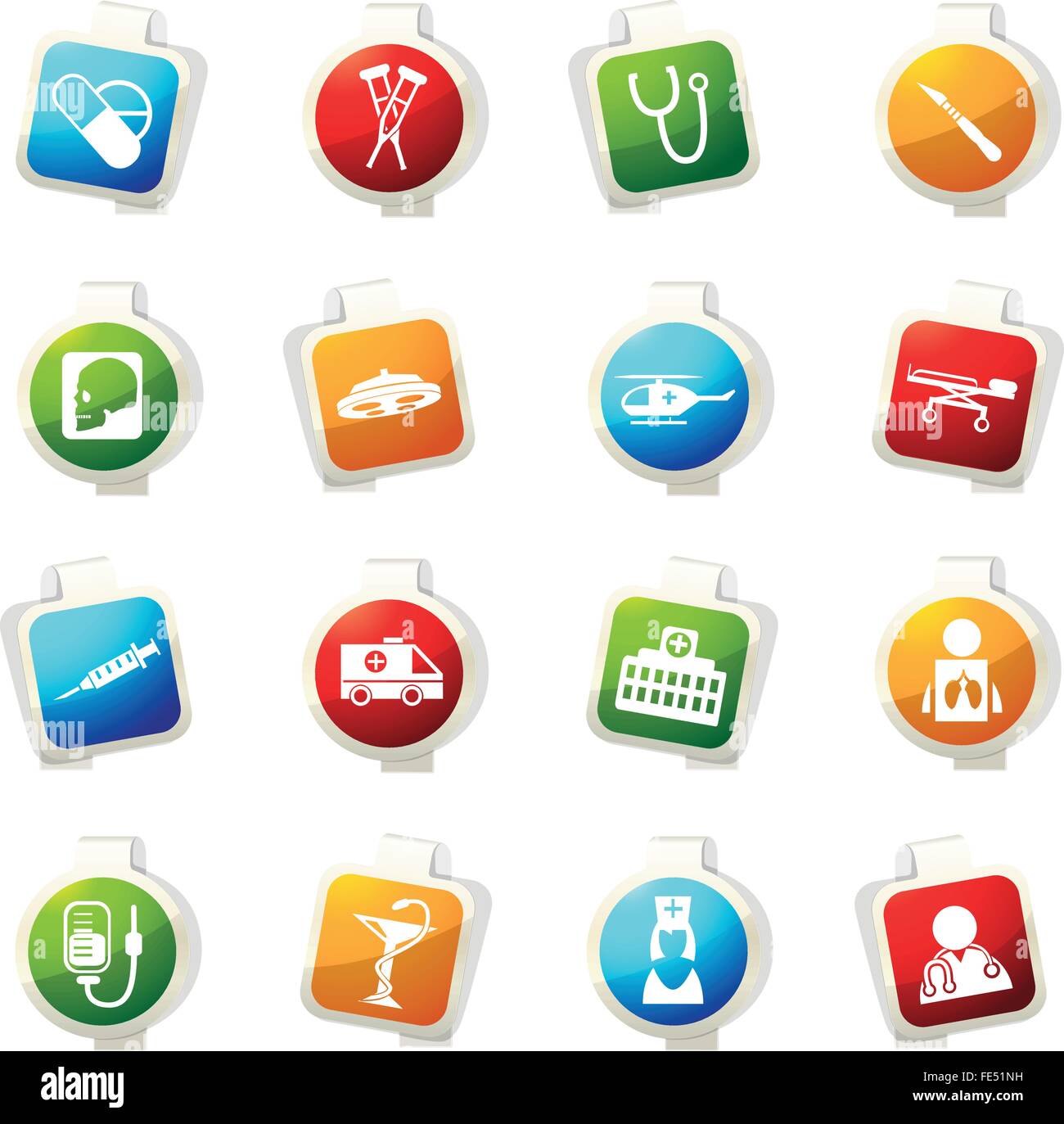Medical icon set Stock Vector Image & Art - Alamy
