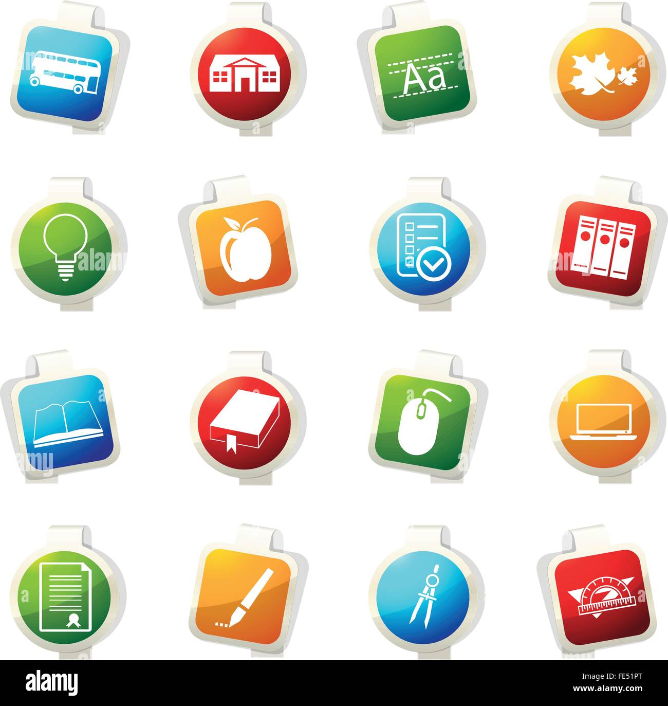 School packs Stock Vector Images - Alamy