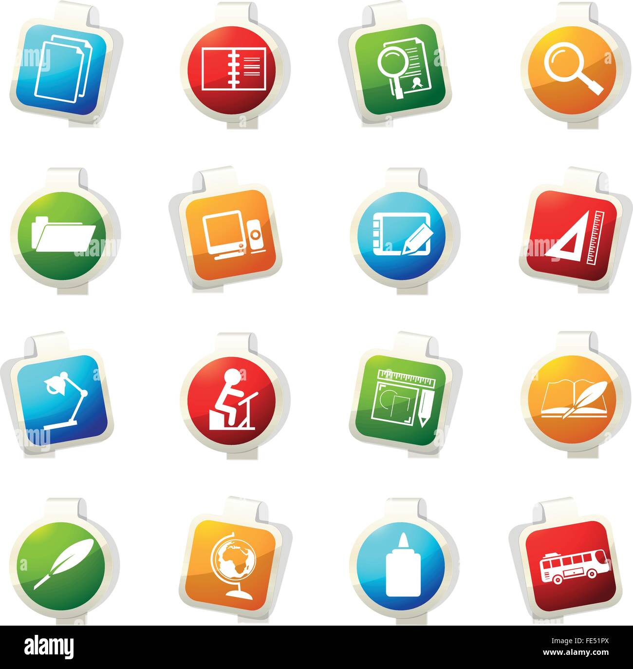 Class chemistry lessons school Stock Vector Images - Alamy