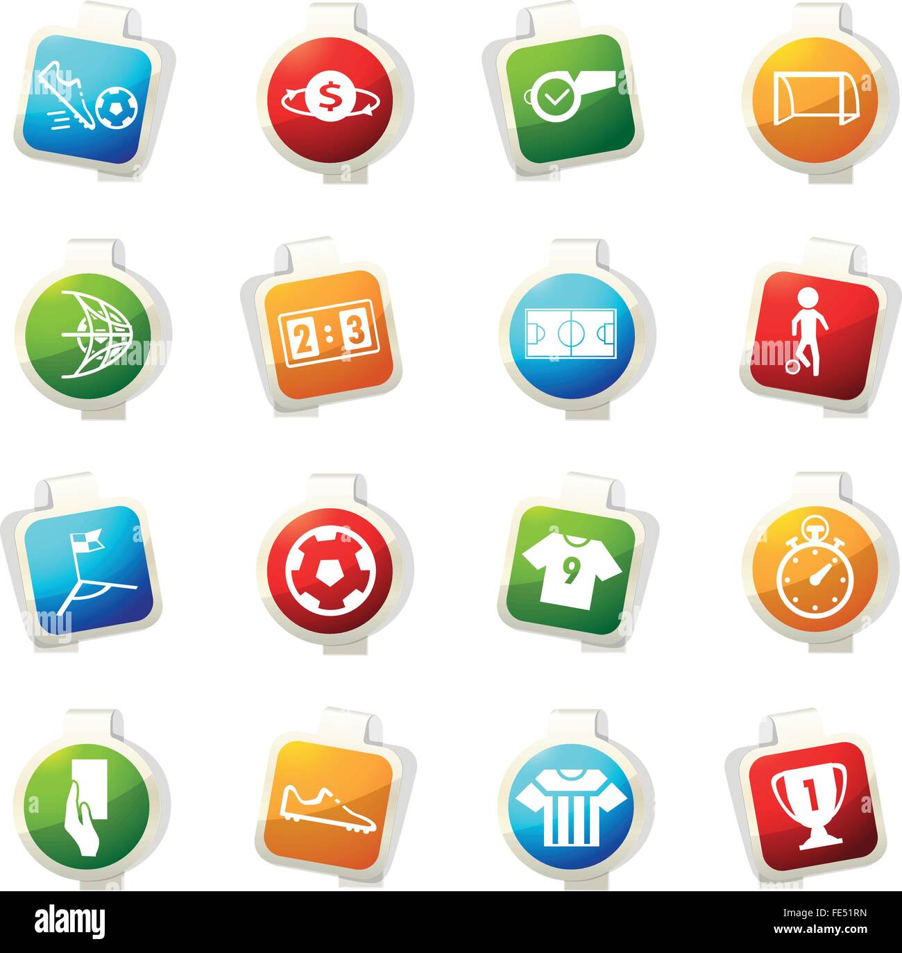 Soccer coin toss Stock Vector Images - Alamy